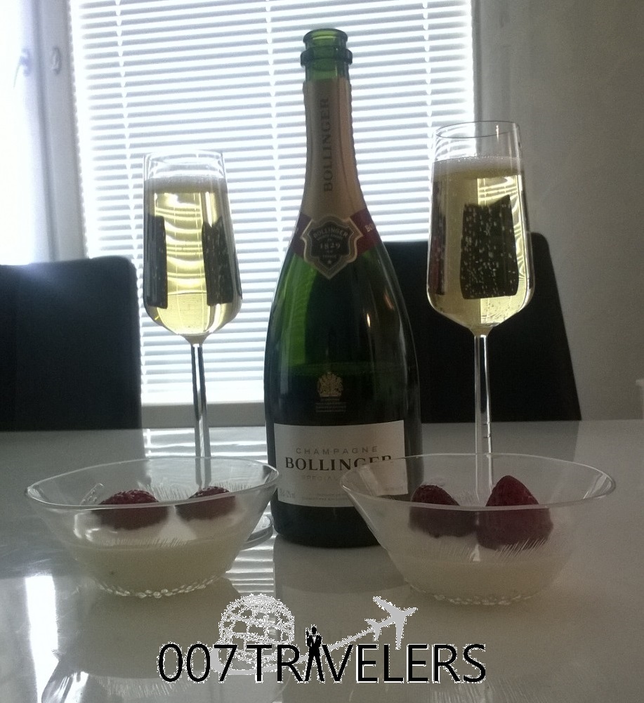 007 Food: Salad by P.J. Clark, cold pheasant, strawberries and cream ...