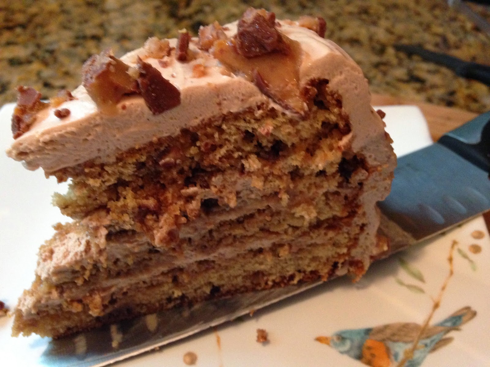Winged Musings: Coffee Toffee Torte