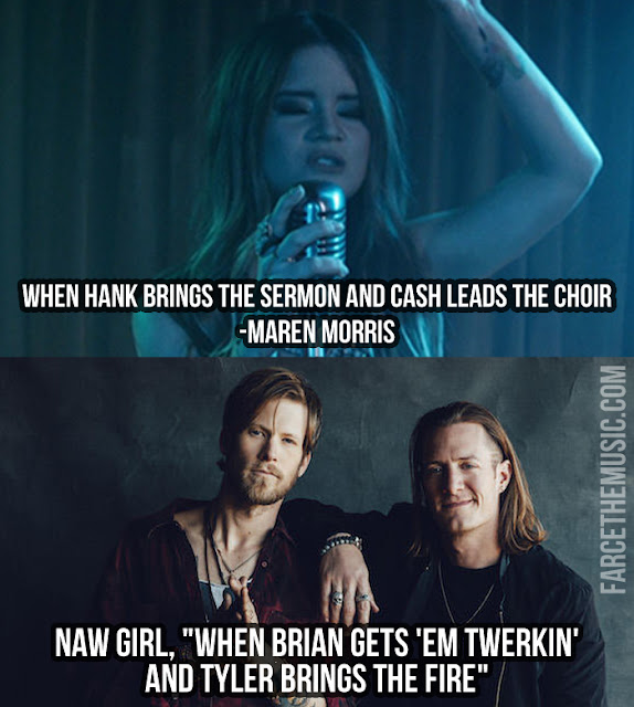 Farce the Music: Maren Morris / FGL Meme