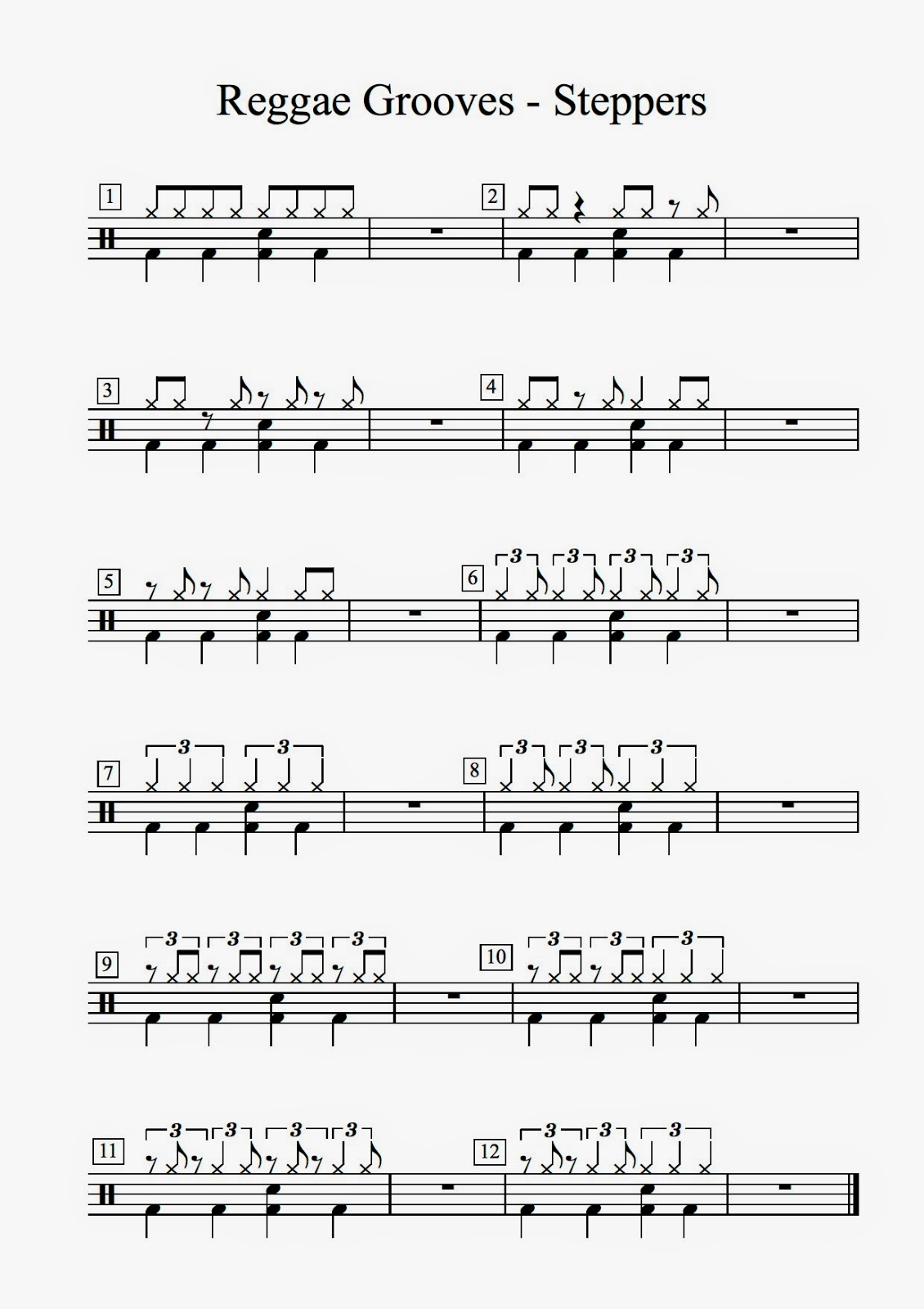 Drum Rhythm Patterns