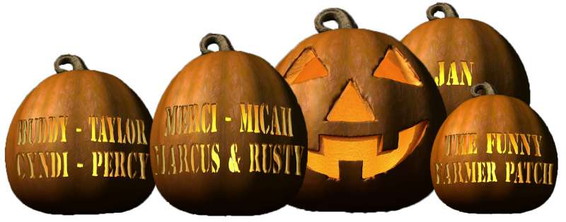 Jans Funny Farm: Halloween Bleeding Pumpkin 2016