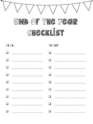 Twirling through First Grade : End of the year checklist