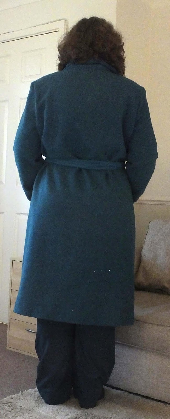 Sew Ruthie Style: Sew your Kibbe Natural - wearing the Teal Wool Coat