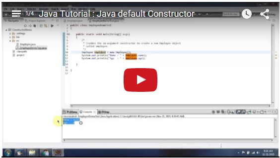 Java Ee Java Tutorial Java Constructors Playlist