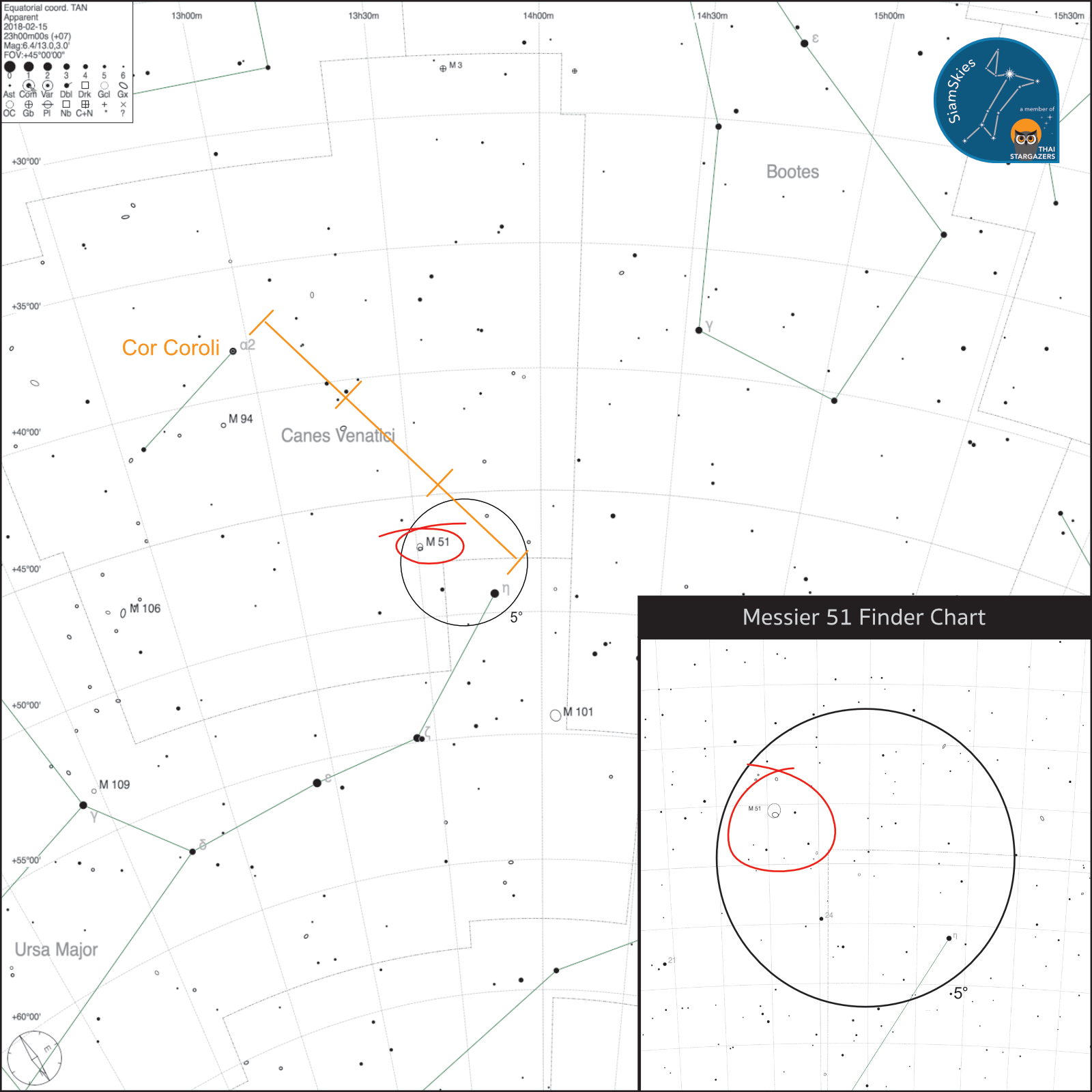 siamskies: Messier 51 : Whirlpool galaxy