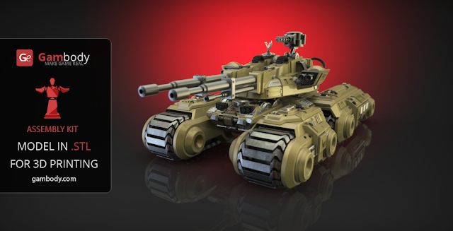 Command and Conquer - Mammoth Tank 3D Printing Model | Assembly Kit ...