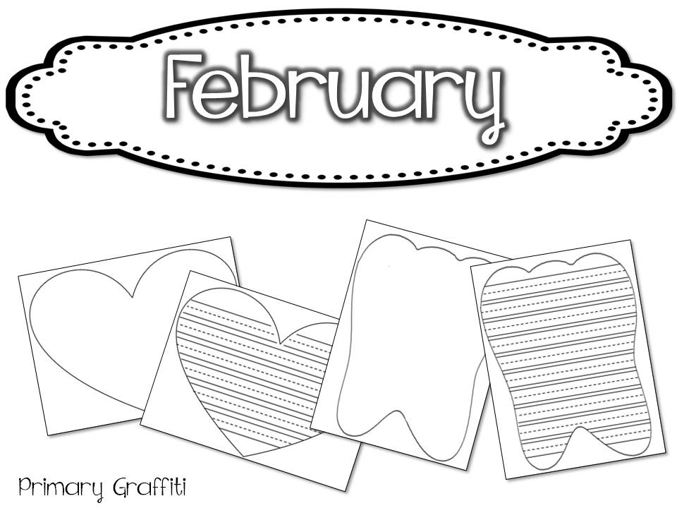 Primary Graffiti: Monthly Writing Paper Freebie!