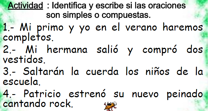 Comunicación y Lenguaje (Idioma Español) - BS03: Oraciones