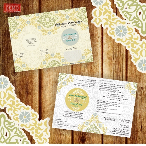 50 Desain Undangan motif Bunga editable Coreldraw 2018 | Koleksi Desain ...