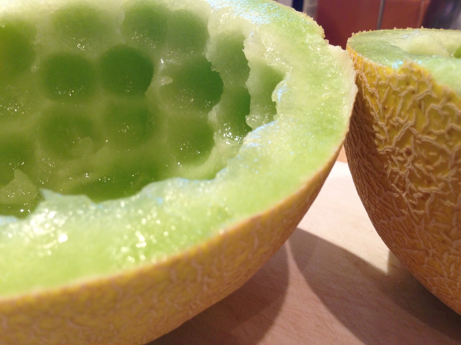 Caroline's Kitchen: Cucumber Melon Salad with Basil and Lime Mint Dressing