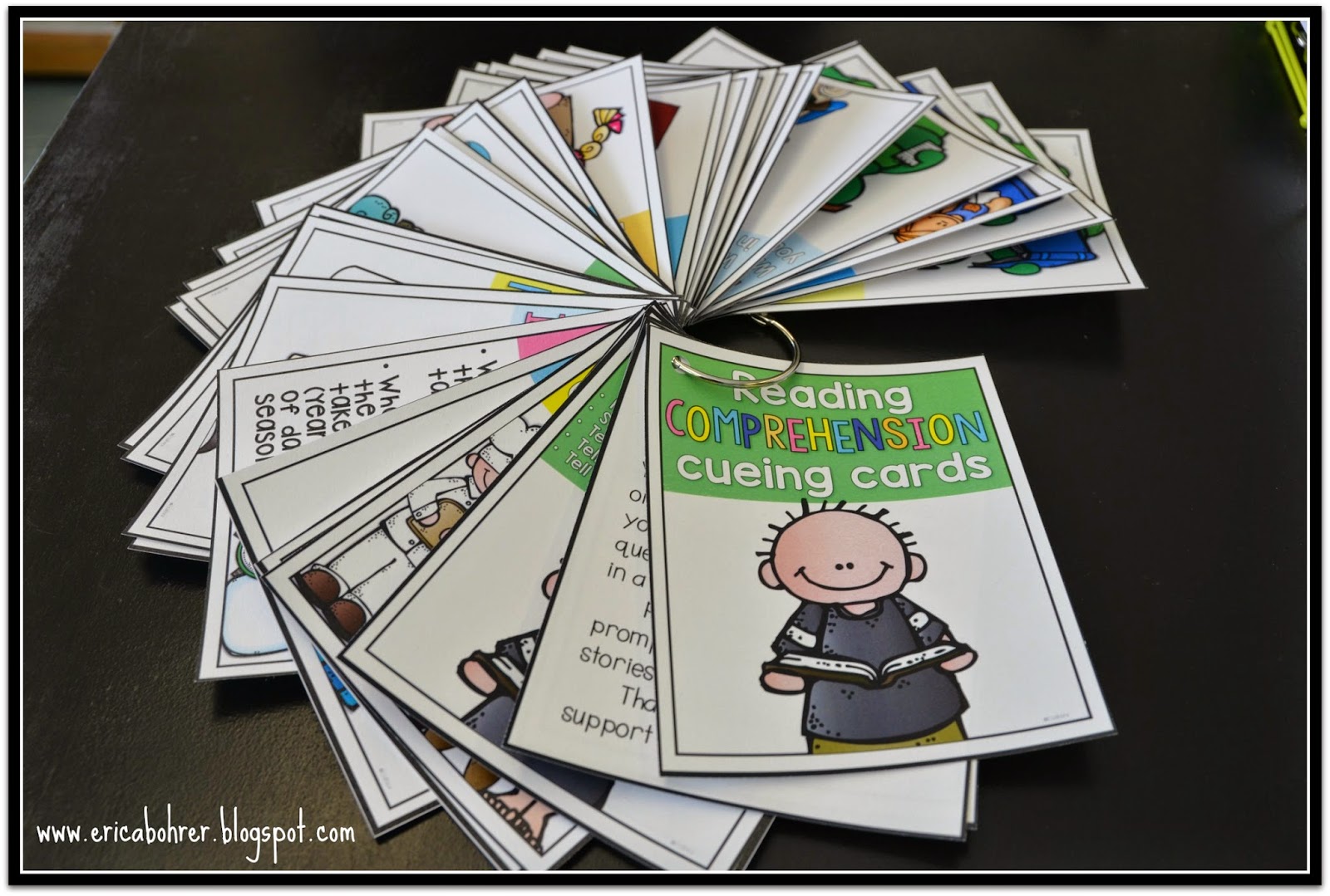 Reading Comprehension Cueing Cards