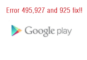 Google play store download error 495 - movershor