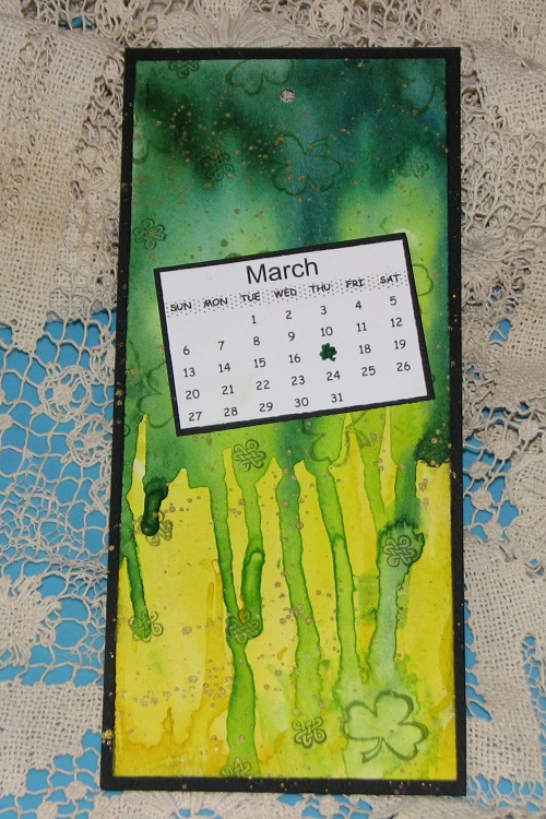 Ink Stains: 2016 Watercolor Calendar - March