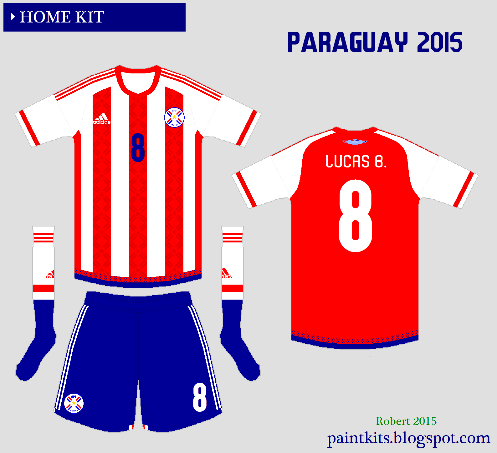 Paint Kits: Selección de Paraguay 2015
