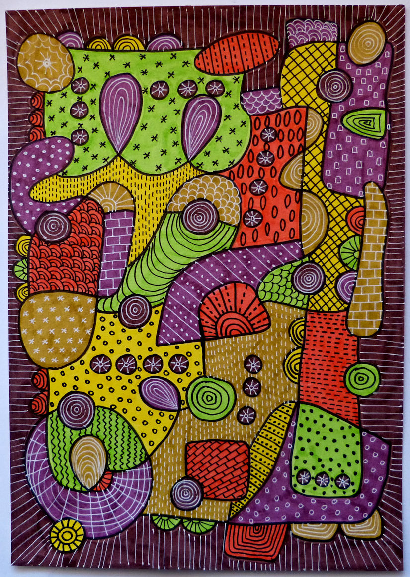 Caatje's Artsy Stuff: Doodling with markers