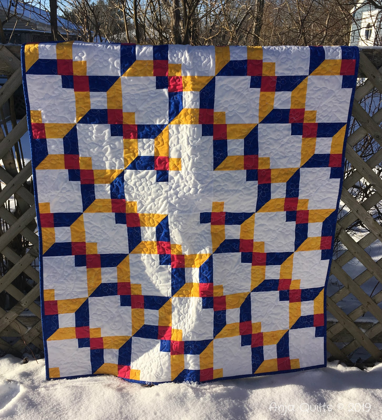 Anja Quilts: Turnabout Patchwork - Double Disappearing Nine Patch