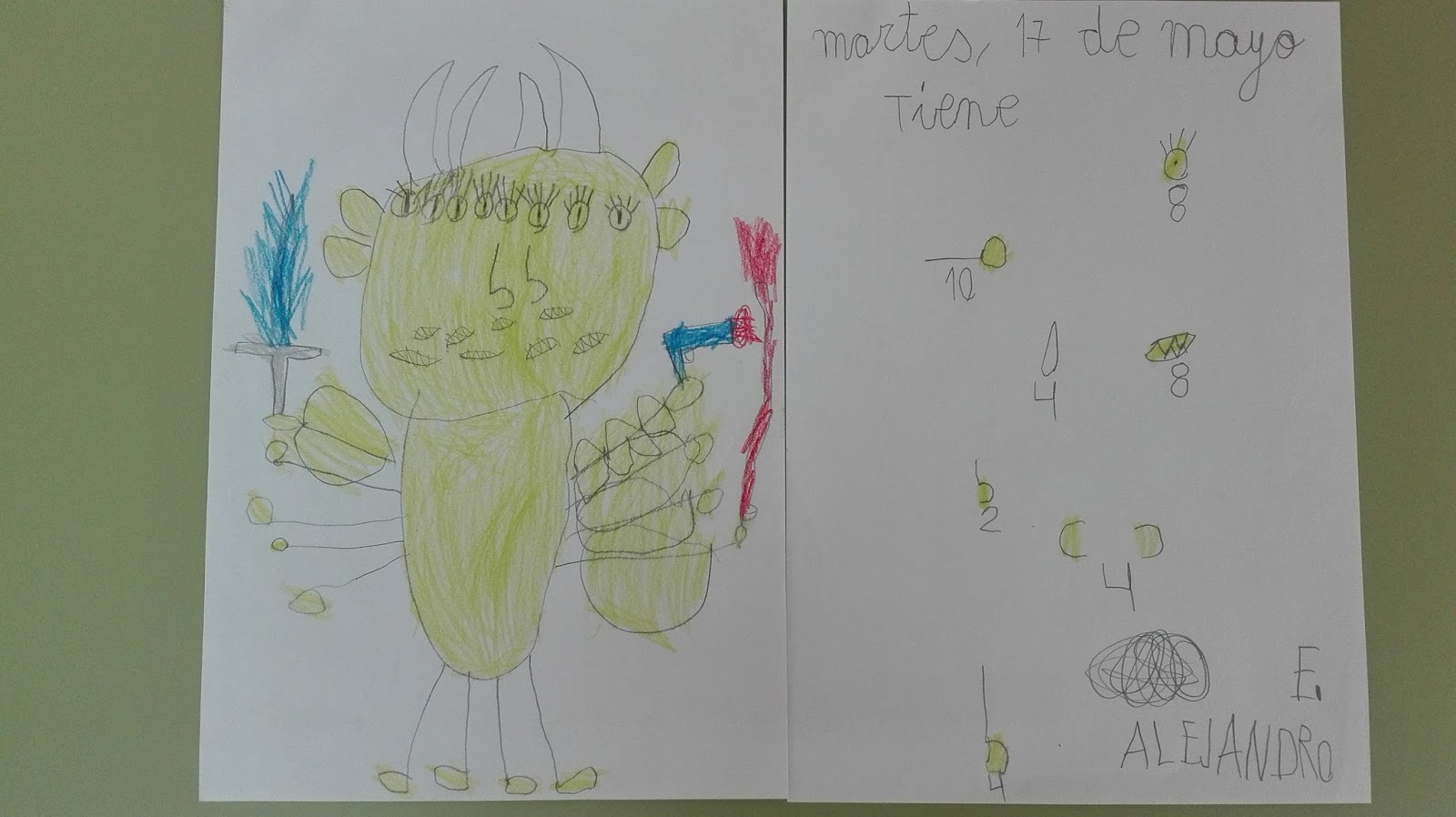 Jugando a ser niñ@s: Trabajamos la descripción: Mi marciano favorito