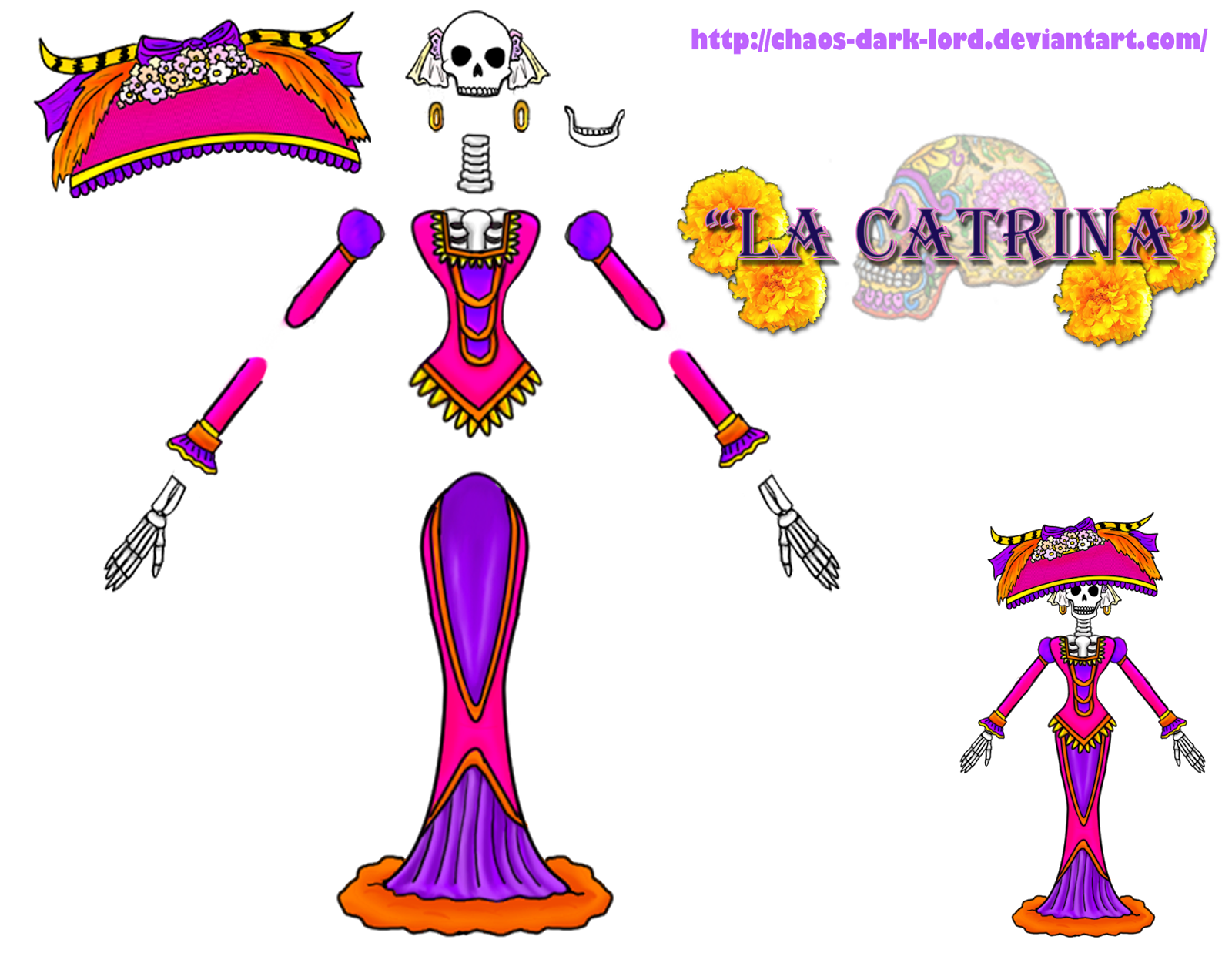 we are creating masterpieces: Catrina for printing - Catrina para imprimir