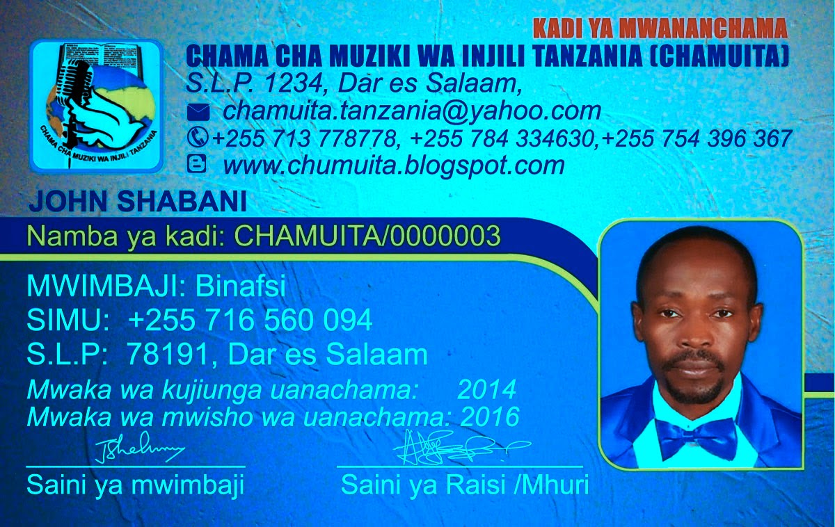 UMUHIMU WA KUJIUNGA NA CHAMA CHA MUZIKI WA INJILI TANZANIA ~ GOSPEL IN ...