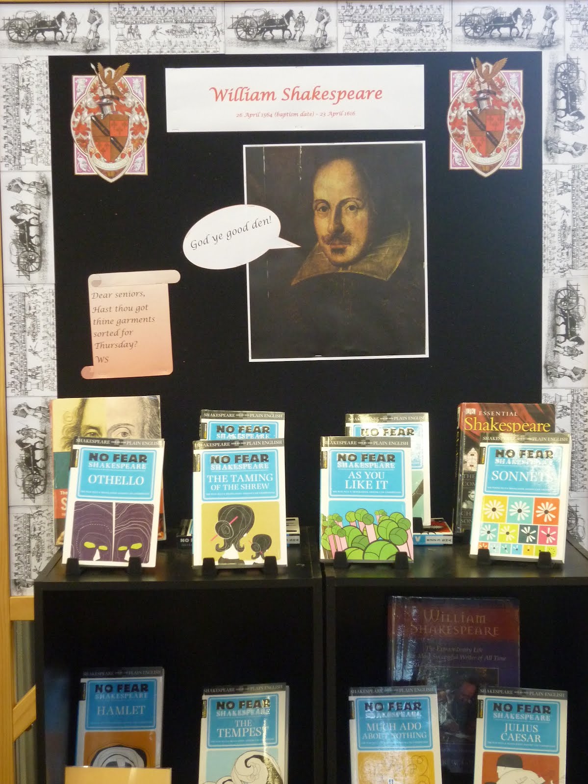 Library Displays: William Shakespeare