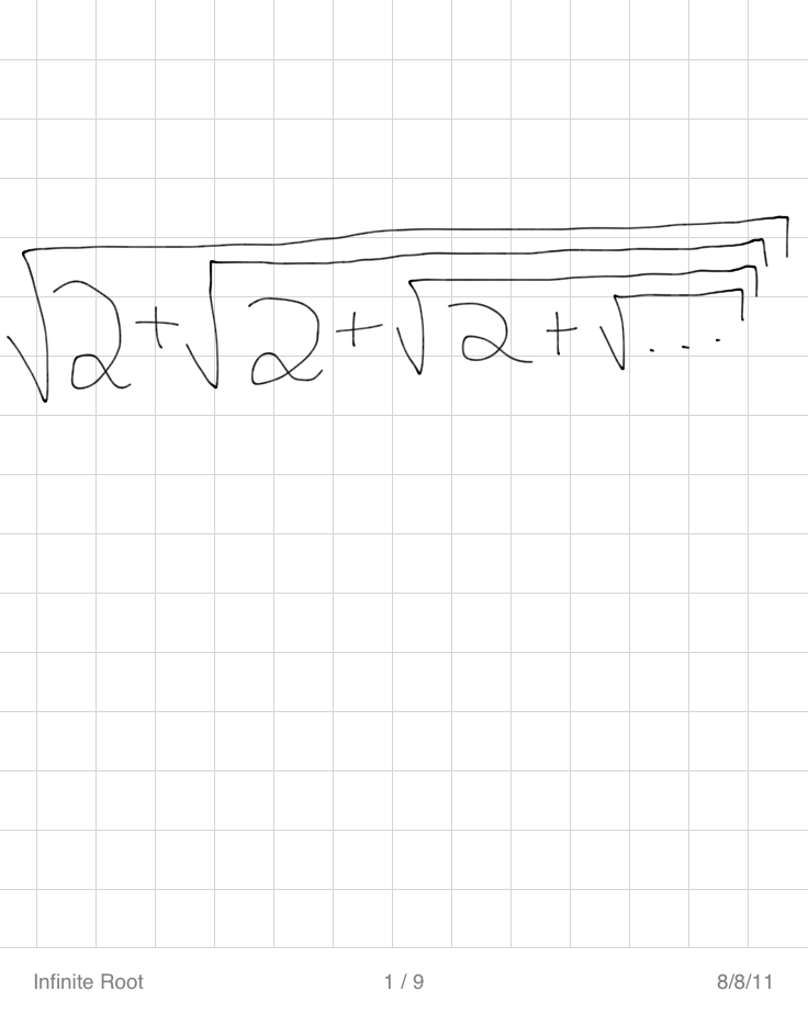 Educational Mathy Quirks: Can I Solve An Infinite Root?