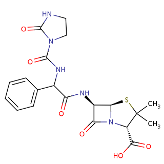 Azlocillin ~ Structure of