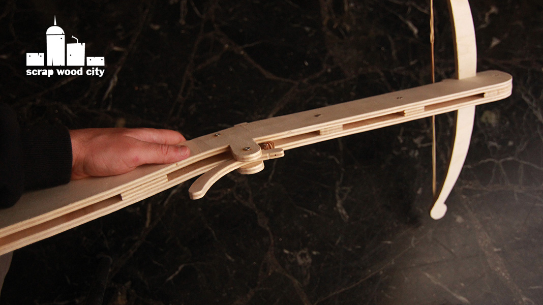 scrap wood city: How to make a wooden crossbow