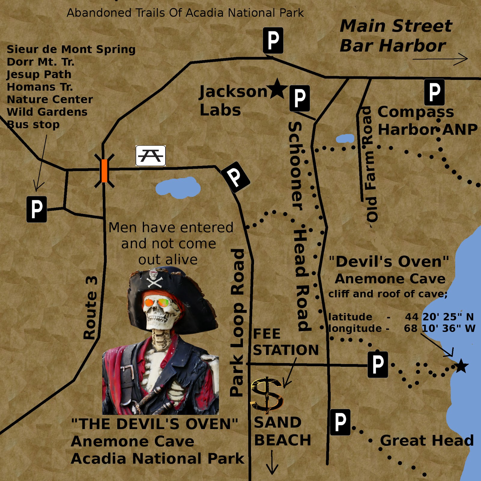 OLD MAPS OF ACADIA NATIONAL PARK: MAPS I MADE OF ABANDONED AND LOST ...