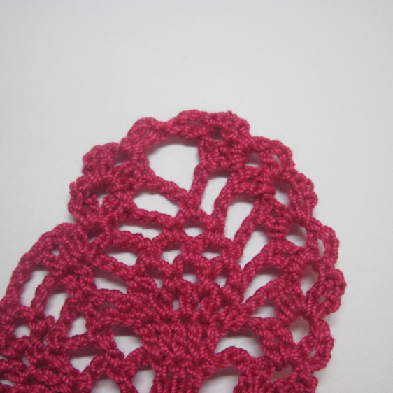 Tina's handicraft : Crocheted Heart Application