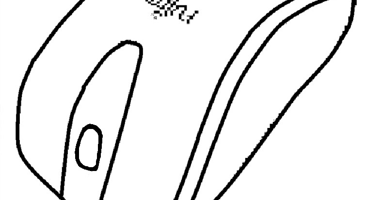 Mewarnai Gambar: Mewarnai Gambar Sketsa Mouse Komputer