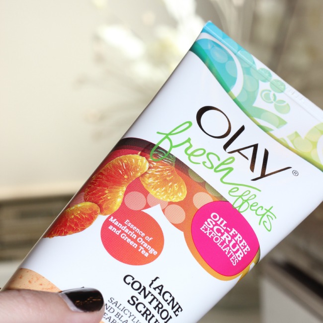 blushing basics: Olay Fresh Effects Acne Control Scrub