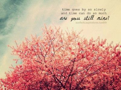 Time goes by so slowly and time can do so much are you still mine ...