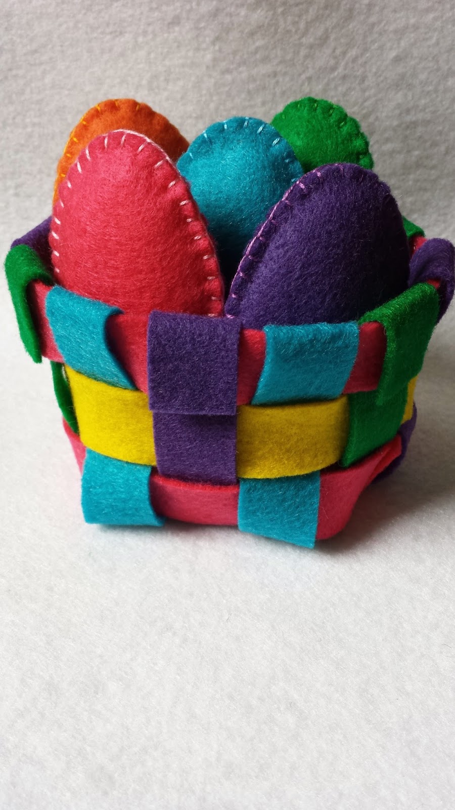 Munchkin and Bean: Woven Felt Baskets
