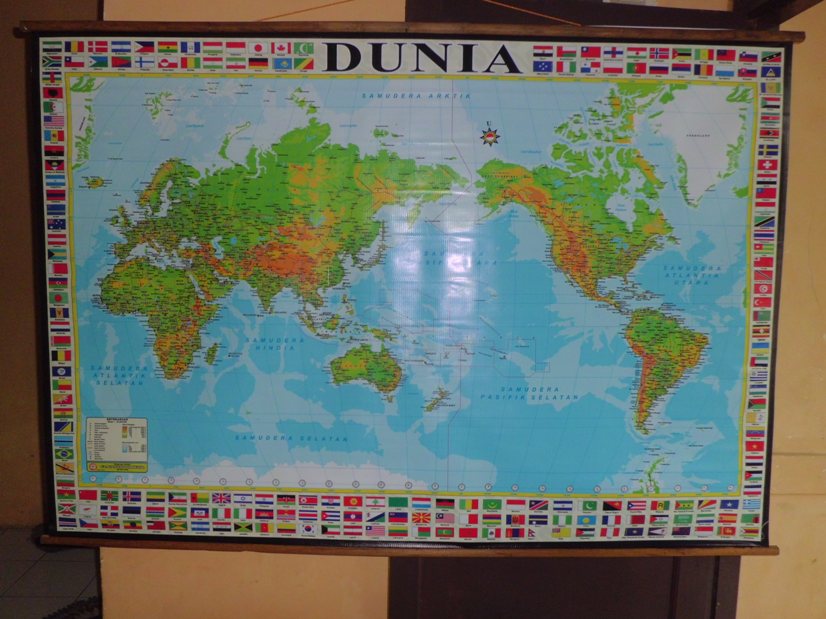 Peta Dunia – 3D World Map – Peta dunia berwarna dan hitam putih lengkap ...