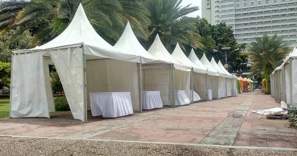 Tenda Sarnafil - Tenda Kerucut - Tenda Stand - Tenda Promosi