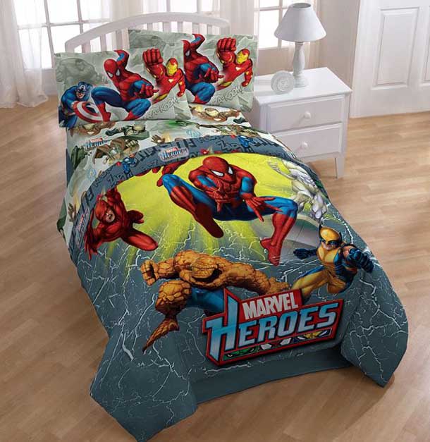 Interior Design Ideas: Superhero Bedding Theme For Boys Bedroom