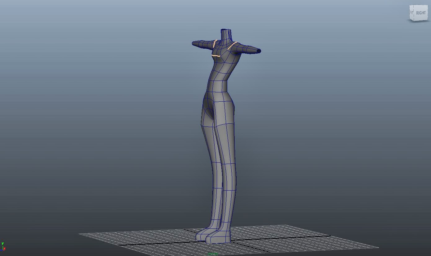 Animation Blog: [YEAR 2] Basic Maya First Body Attempt
