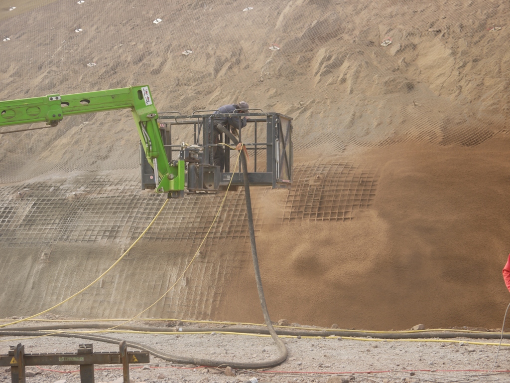 Gunitado de taludes ~ CONSTRUCCIONES Y EXCAVACIONES ORTIZ