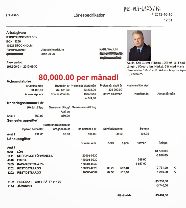 POLISCHEF LEIF JENNEKVIST MÖRDADE POLISER OLLE BOREN ROBERT KARLSTRÖM ...