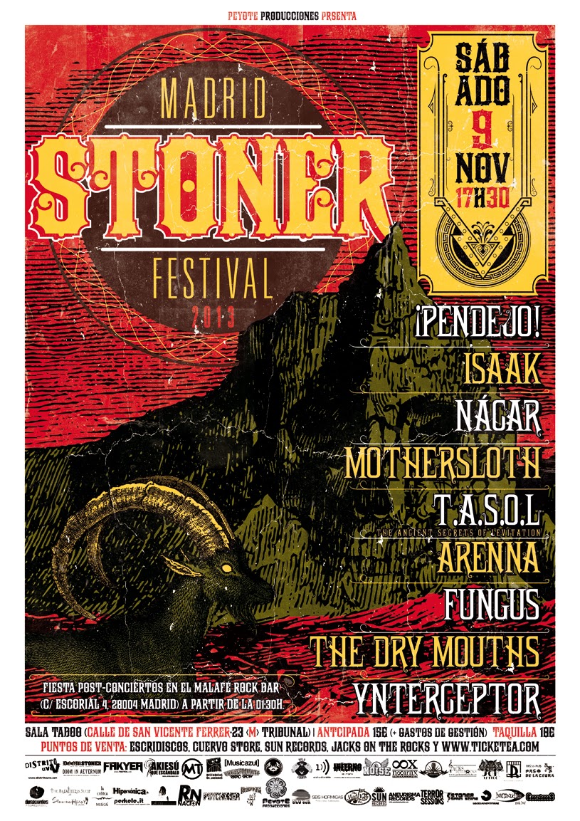 STONER RULES: DECÁLOGO DE UN BUEN STONER. Madrid Stoner Festival. Sala ...