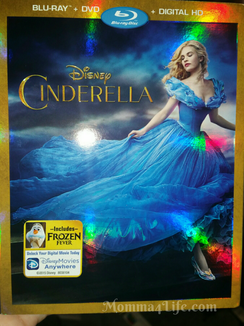 Cinderella on Blu-ray Combo Pack Out now on Dvd Review - Momma4Life