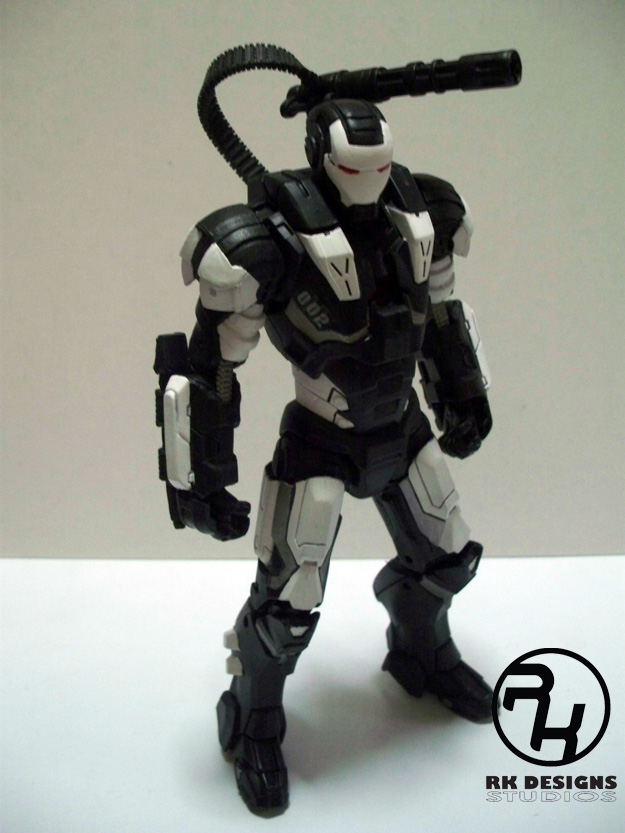 R.K. Designs Studio: Hasbro 6" War Machine Repaint (HT Milk ver. scheme)