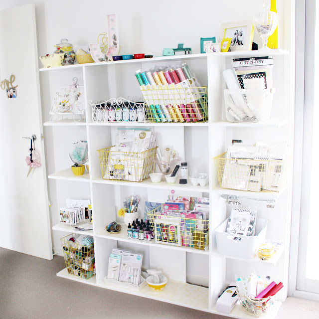 Glass Half Full: My updated scrapbook studio