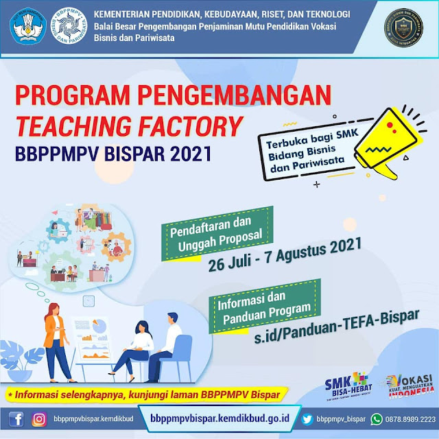 BBPPMPV Bispar membuka pendaftaran Program Pengembangan Teaching ...