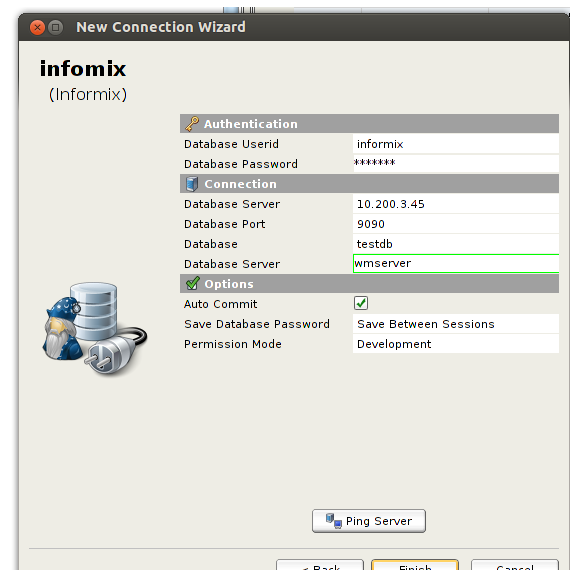 How To Load The Informix Db On Db Visualizer