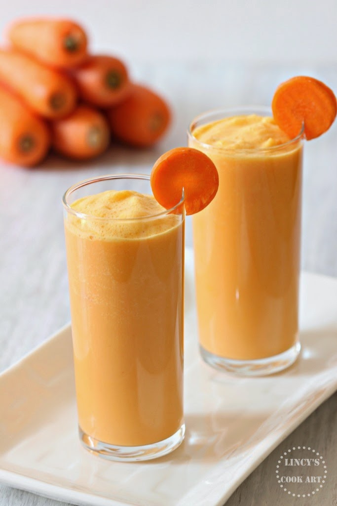 Carrot Milkshake ~ Lincy's Cook Art