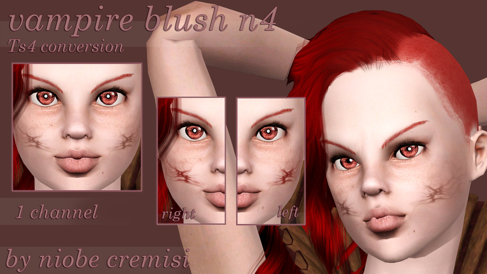 [ts4 conversion] Vampire Blush n3-4 by niobe cremisi - Niobe Cremisi
