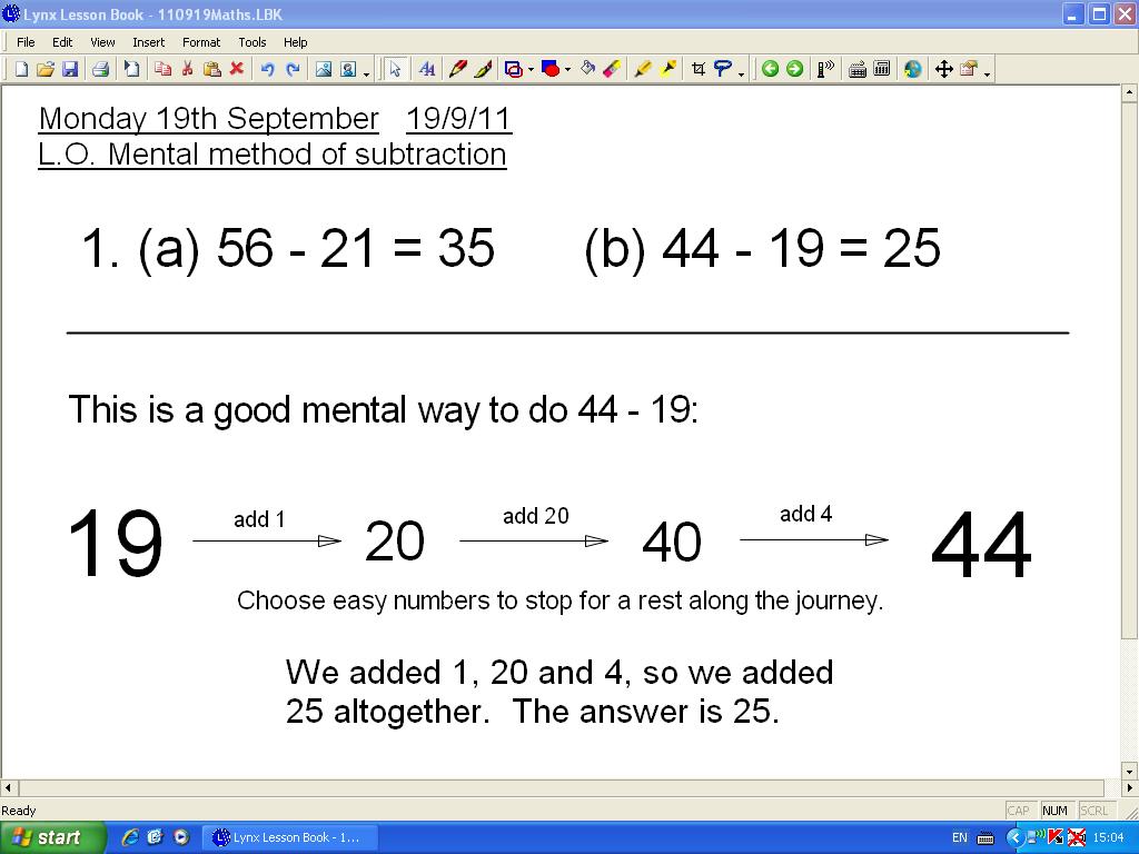 Mr Howe's Class: Maths: subtraction