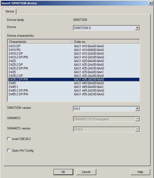Notas de automatización: Primer contacto con un Simotion D435-2 DP/PN