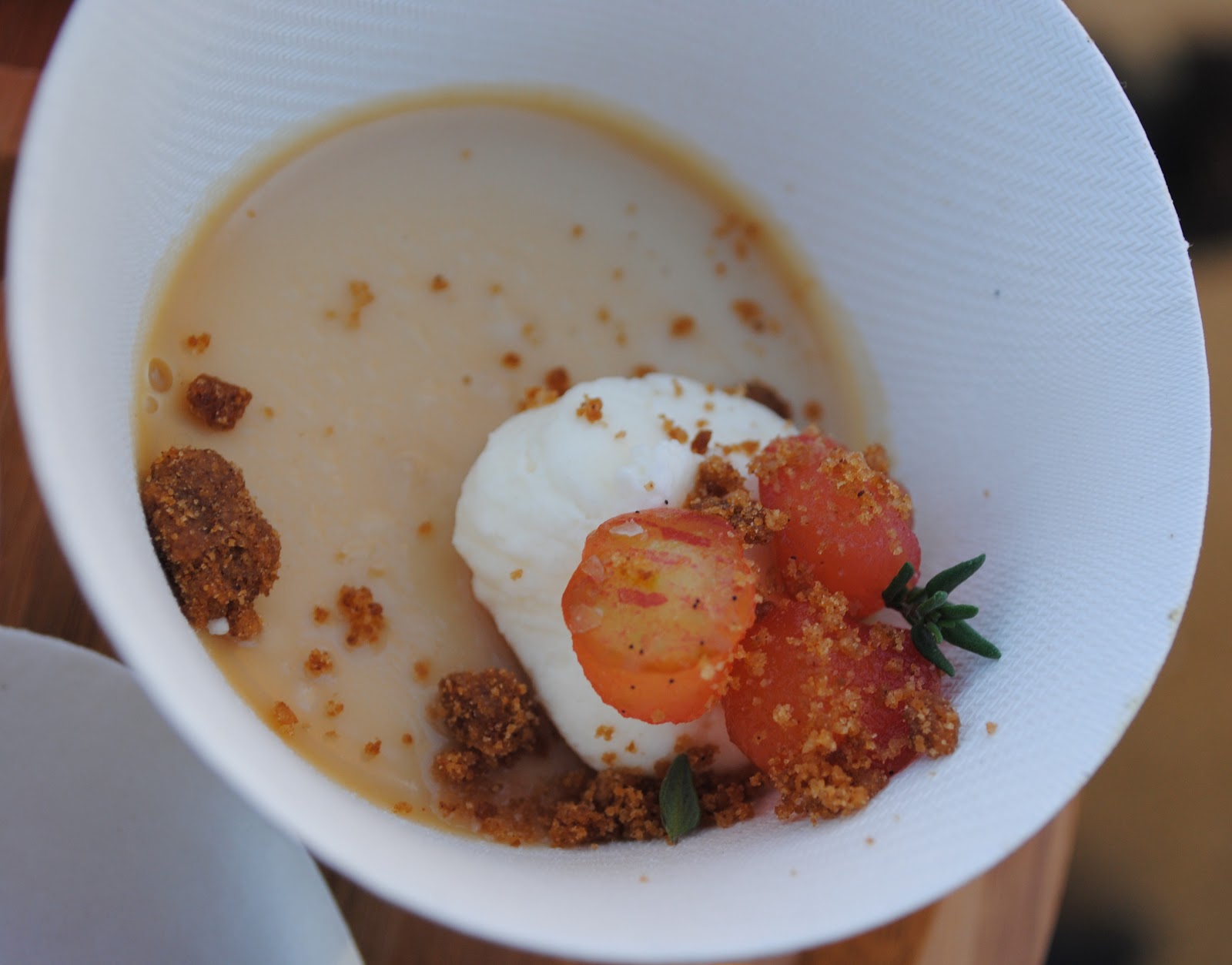 Vanilla Cremeux with Poached Quince {Local Thanksgiving}